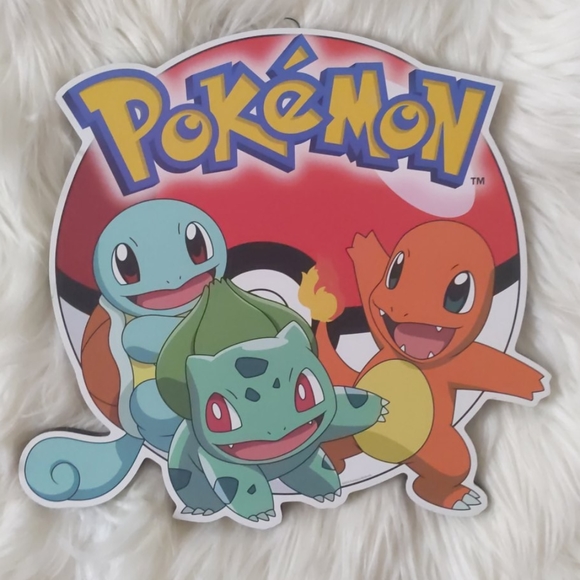 Pokemon | Wall Decor | Pokemon Original Starters Wall Art | Poshmark